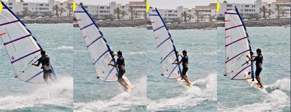 Summer carving - teaching your mates to carve gybe - Windsurfing UK